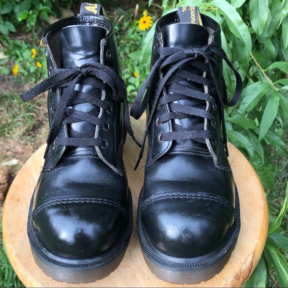 Dr. Martens | Shoes | Dr Martens Steel Toe Chunky Toe Cap Boots | Poshmark
